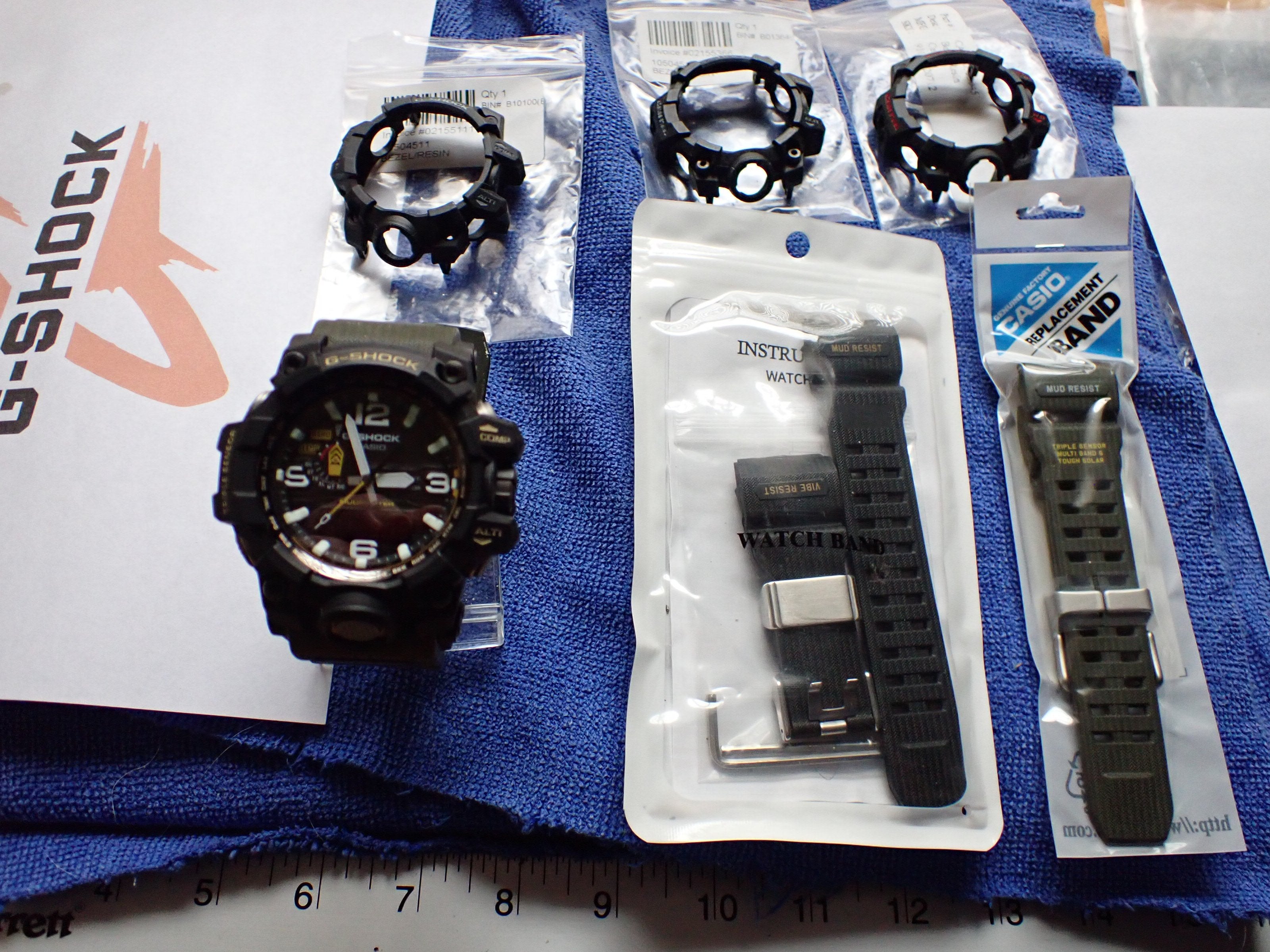 FSO- Casio G-Shock Mudmaster GWG1000 with extra bezels and straps [$325 ...