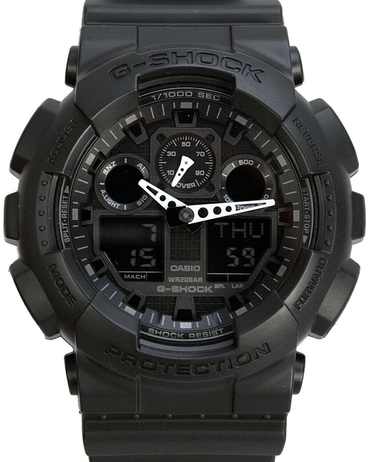 Casio Original G-Shock GA100-1A1 Classic Ana Digi Military Series Watch ...