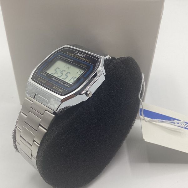 CASIO DIGITAL VINTAGE CHRONOGRAPH STAINLESS STEEL WATCH BRAND NEW IN ...