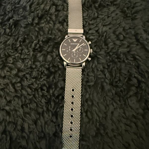 Emporio Armani AR1808 Men's Genuine Mesh Watch Stainless Steel - Needs ...