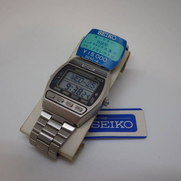 Vintage Seiko Digital Dot Matrix Quartz 1981 Watch Original Bracelet ...
