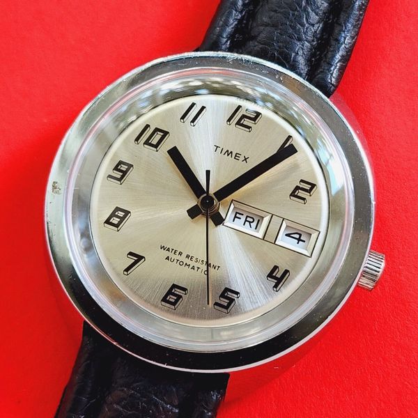 Timex Automatic Watch Movement Vintage Rare Dial & Hands Day Date For ...