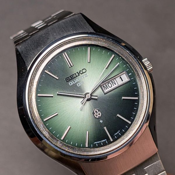[WTS] Seiko Quartz QR 3863-7010 Green Sunburst Dial - $175 ...