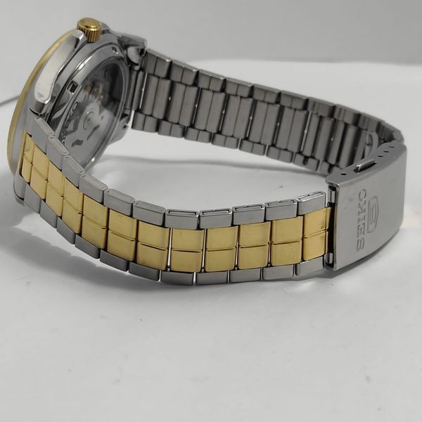seiko 5 mens automatic two tone watch SNKK94K1 | WatchCharts Marketplace