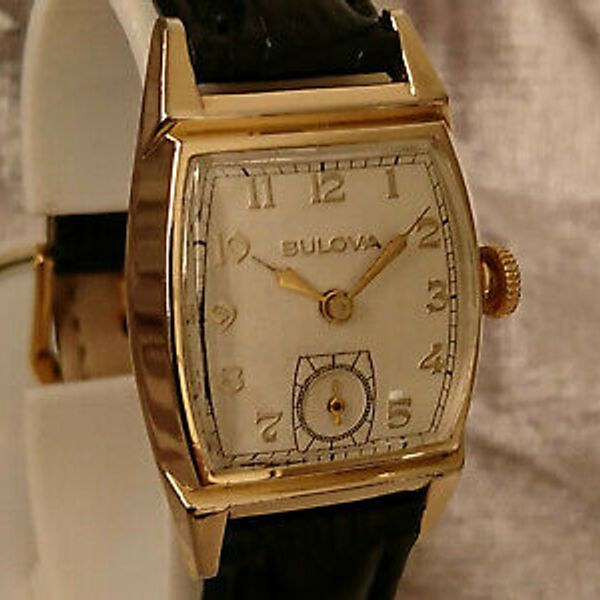 Bulova 1948 'WALTON' vintage manual wind watch 10BC Pearl dial Gorgeous ...