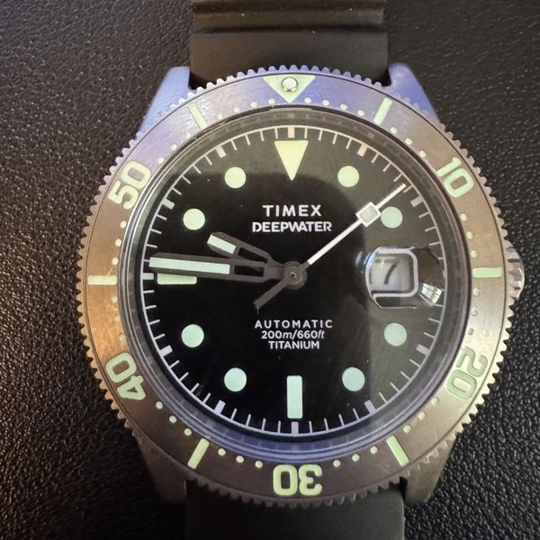 Timex Deepwater Reef 200 Titanium Automatic 41mm Watch TW2W73800 ...