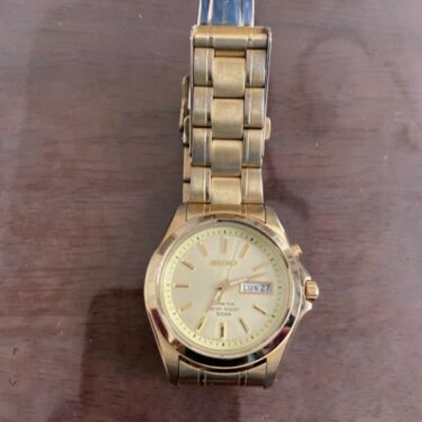 Gents SEIKO Kinetic Gold Tone Kinetic WRISTWATCH 5M63-0890(For Part ...