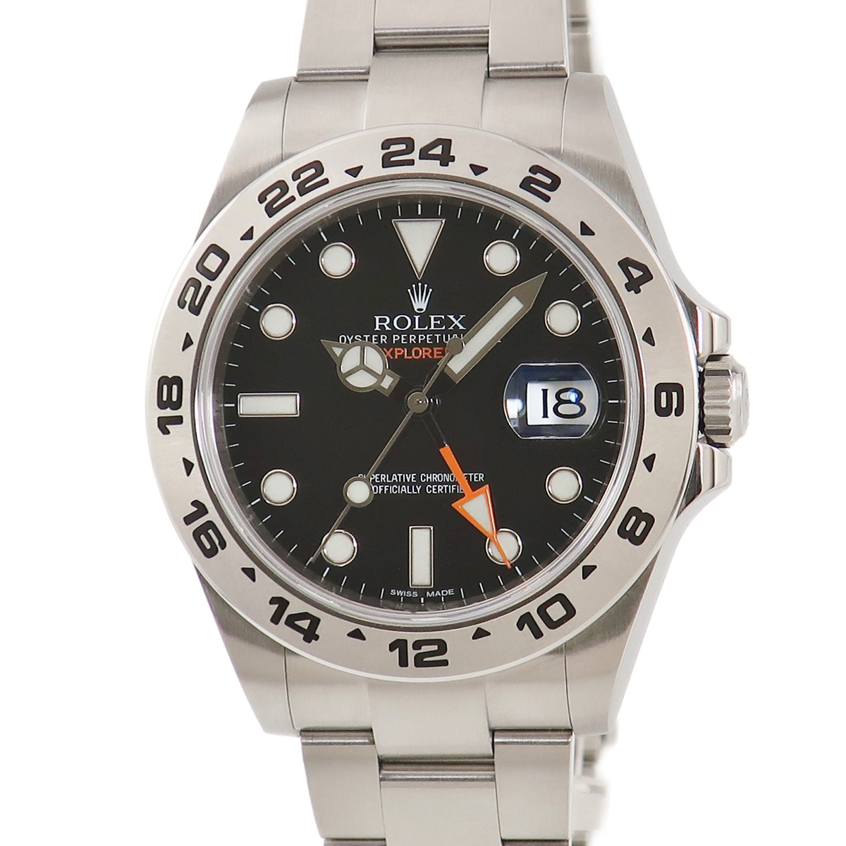 Rolex ROLEX Explorer 2 216570 Random number Benz needle black orange ...