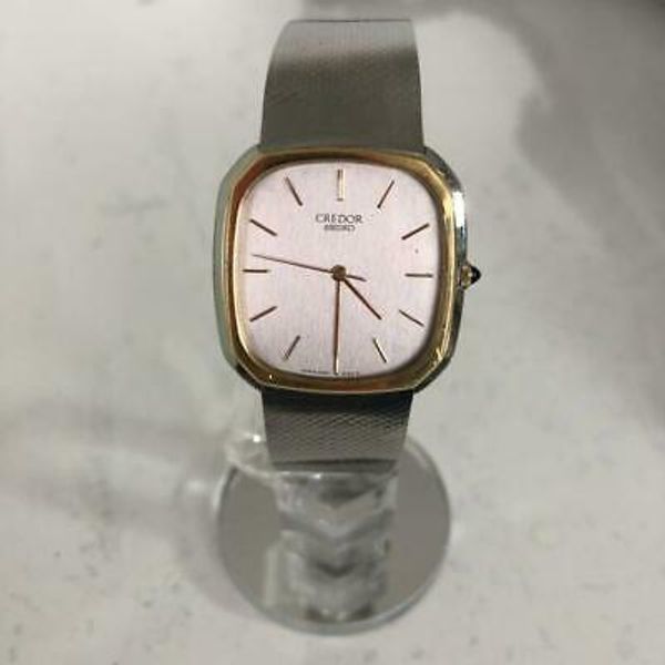Seiko Credor Square Quartz Authentic Mens Watch Works | WatchCharts