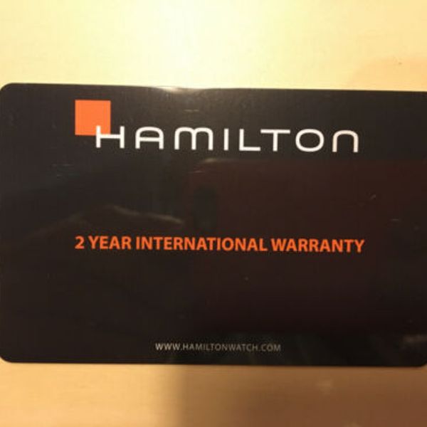 Hamilton Warranty Card | WatchCharts Marketplace