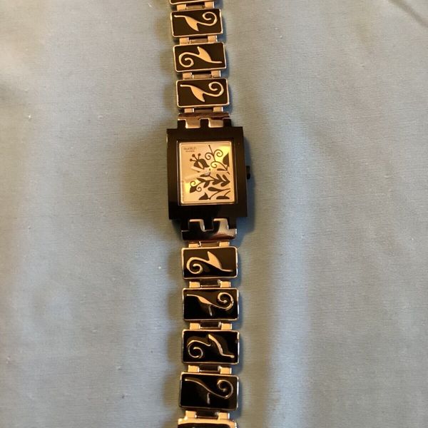 2004 Square "Evening Only" Vintage Swatch Watch Needs Battery ...