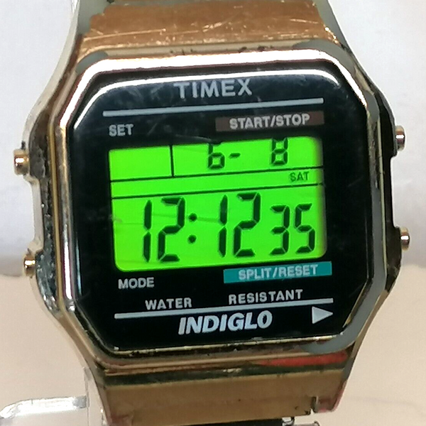 Timex 555 19 digital wrist watch retro vintage | WatchCharts Marketplace