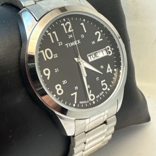 TIMEX Easy Reader Stainless Steel Expansion Men's Watch - T2M932 BLACK ...
