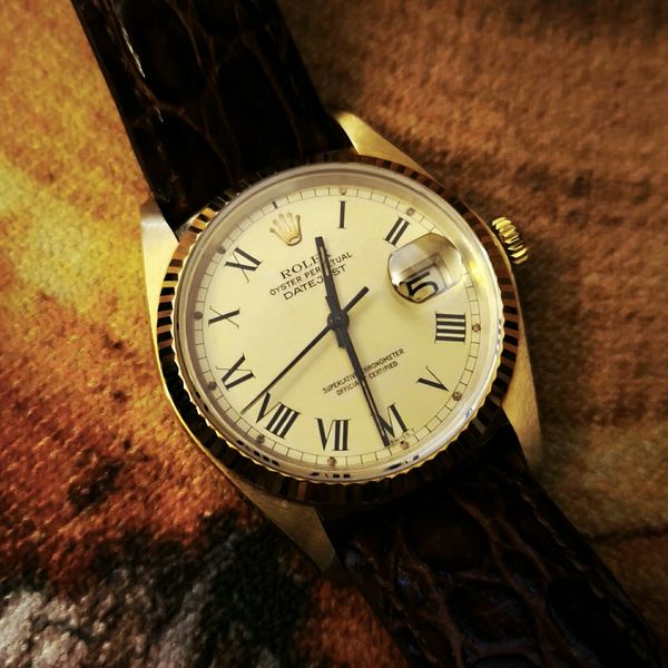 Rolex 16018 Datejust 18k Solid Gold Case | WatchCharts Marketplace