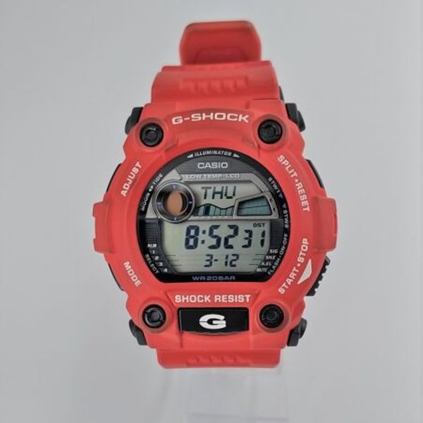 Casio Men's Watch G-Shock Sport Digital Dial Red Rubber Strap ...