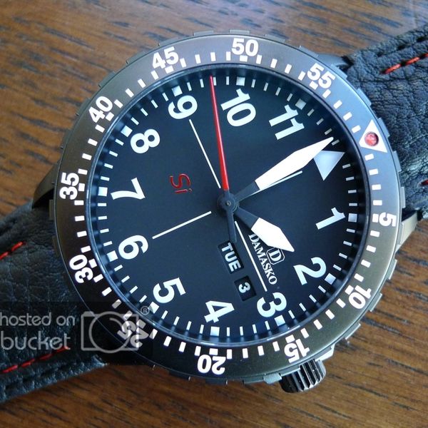 Damasko DK10 all Black 52 hr power reserve w in-house movement ...