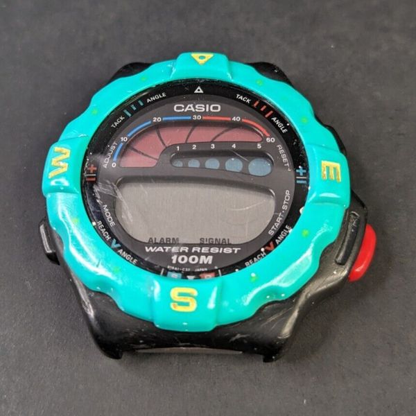 CASIO SUF-110 Surfing Timer Watch, Japan Made Vintage 1990s, NO Band ...