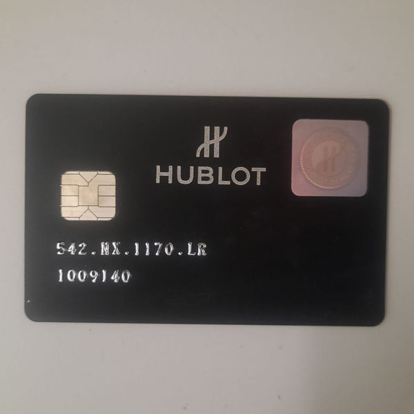 Hublot Warranty Card | WatchCharts Marketplace