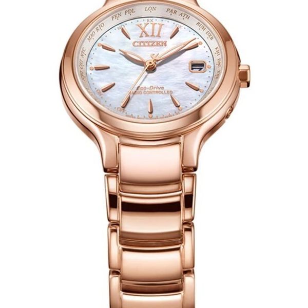 Citizen Women's Satellite Calendar Eco-Drive Rose Gold Watch 30 MM ...