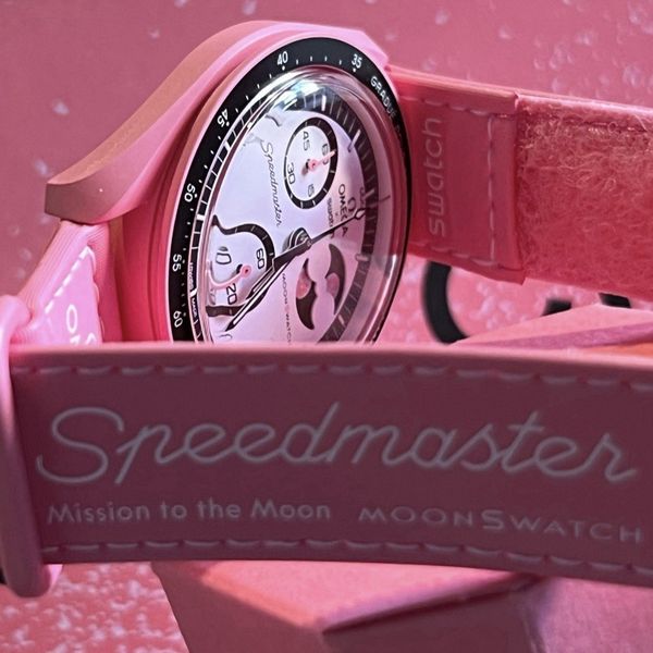 OMEGA x SWATCH MOONSWATCH MISSION TO THE PINK MOONPHASE LIMITED EDITION ...