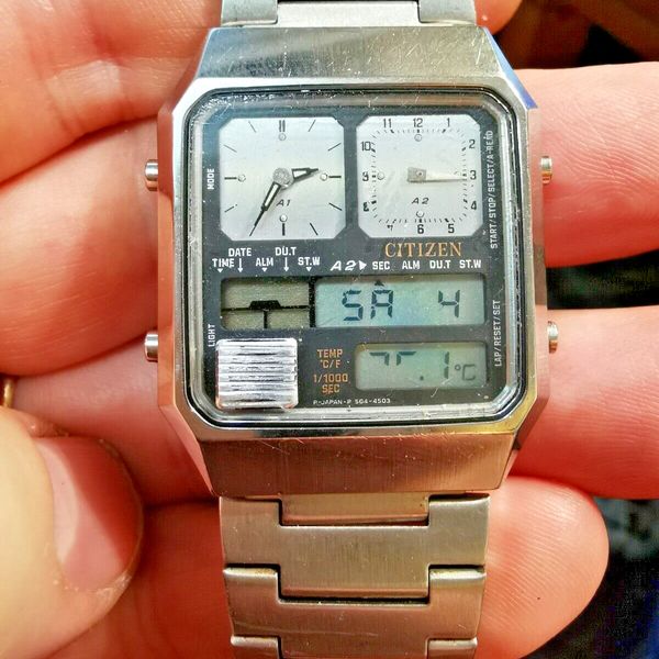 Citizen ana digi temp 8980 read watch 1980s | WatchCharts Marketplace