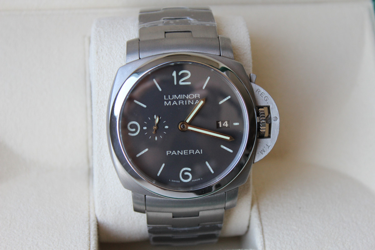 FS: Panerai Luminor Marina PAM 352 PAM00352 BRACELET BOX PAPERS 1950 3 ...