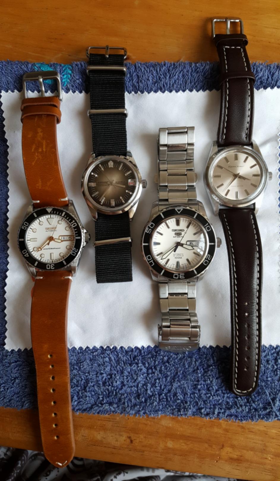 Seiko SKX027 , Citizen Newmaster33 , Seiko SNZH51 , Citizen Homer ...