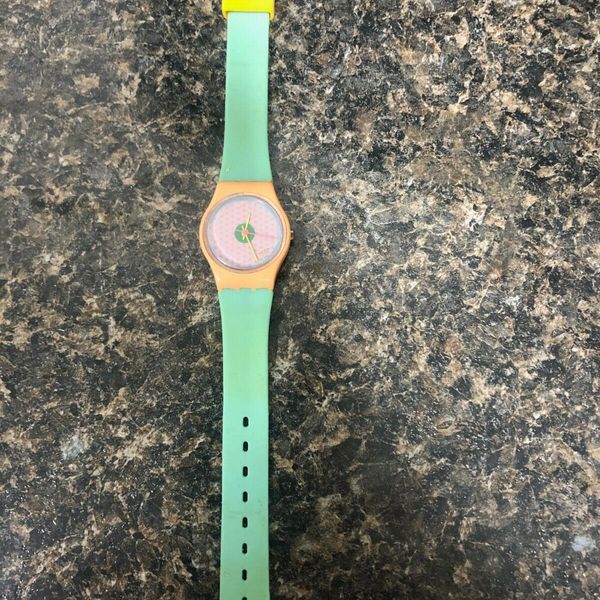 Vintage Swatch Watch 1986 Pink Flamingo LP100 Ladies | WatchCharts ...