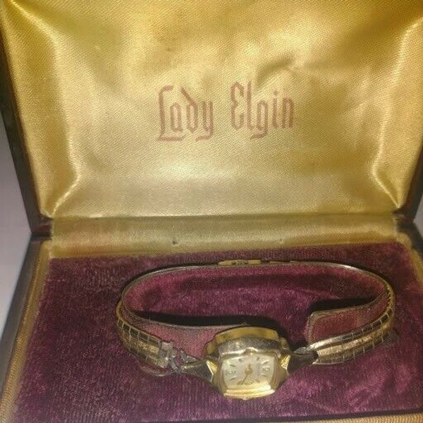 Vintage Bulova Lady Elgin Duchess 10K gold filled swiss movement watch ...