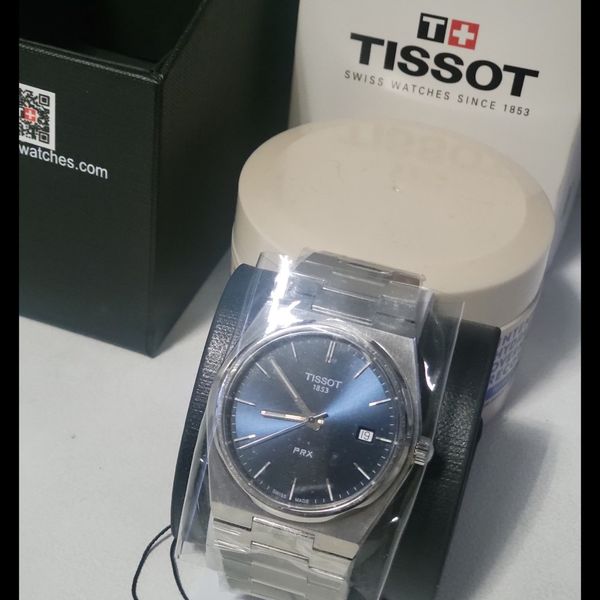 Tissot Prx Quartz Authentic With Box Tags. Dark BLUE | WatchCharts ...