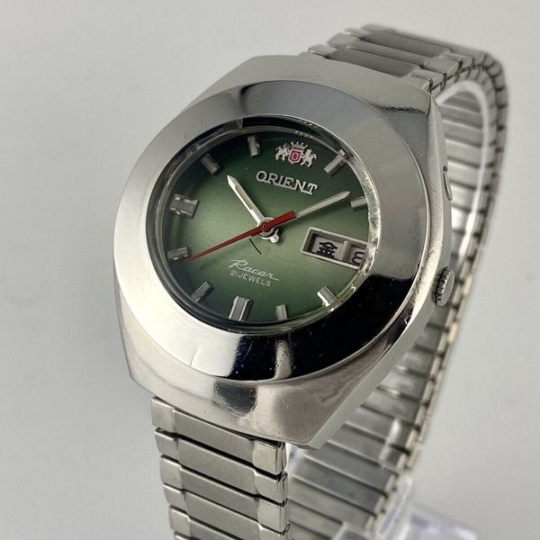 Vintage Orient â Racerâ 21 Jewels Watch-BRILLIANT GREEN-Japanese Dial ...
