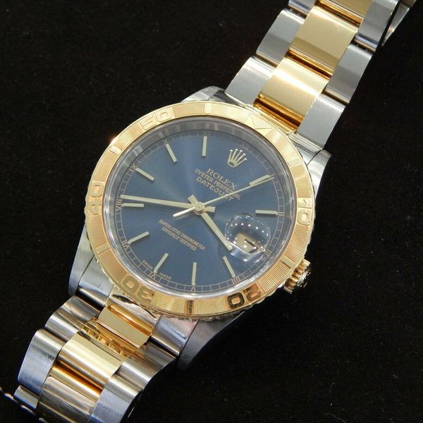 Rolex Two-Tone DateJust 16263 Dark Blue Dial Turn-O-Graph | WatchCharts