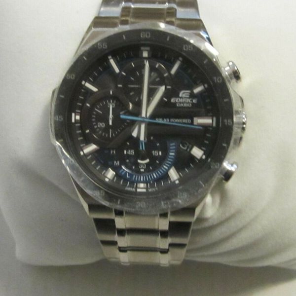 Casio Edifice Men's Silver-Tone Solar Watch EOS 920 - 5585 | WatchCharts