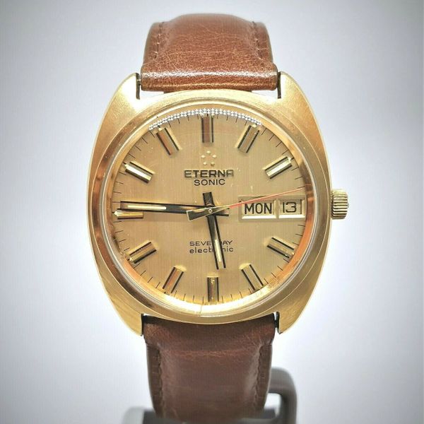 Vintage Eterna Sonic Seven Day (cal 1551) ESA9164 Electronic Tuning ...