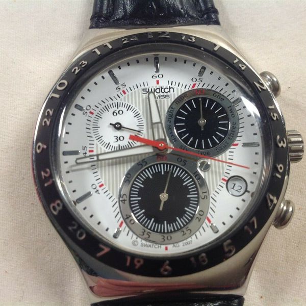 Swatch YCS-508 Crop Up Irony Collectors Chronograph Watch - Working ...