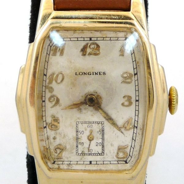 ORIGINAL VINTAGE 1935 LONGINES MANUAL WIND FANCY STEP BEZEL WATCH ...
