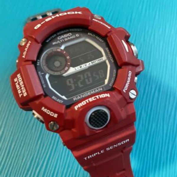 Casio G-Shock GW9400RD-4 Limited Edition Rangeman Red Series Watch ...