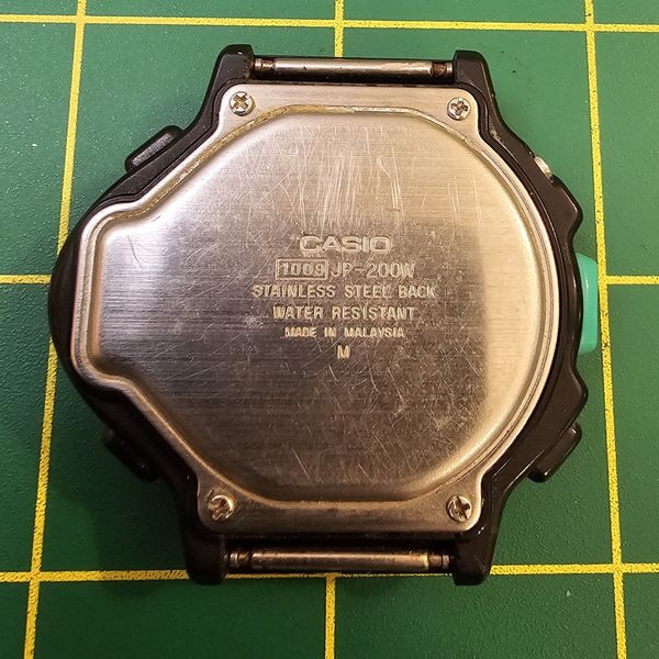 Vintage Casio JP-200W 1009 Pulse Monitor Watch -Works Great with New ...
