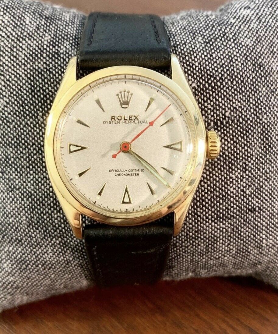 14K Gold Rolex Oyster Perpetual ref. 6084 | WatchCharts Marketplace