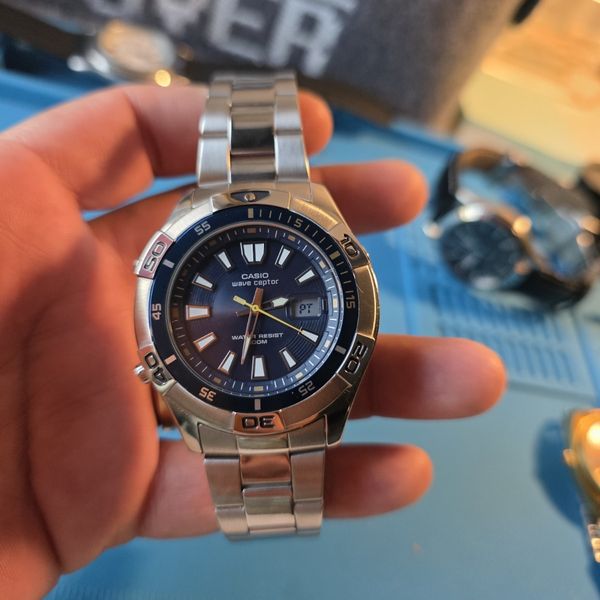 CASIO WAVE CEPTOR #4756 WVQ-142A Atomic Radio-Controlled Men's Watch ...