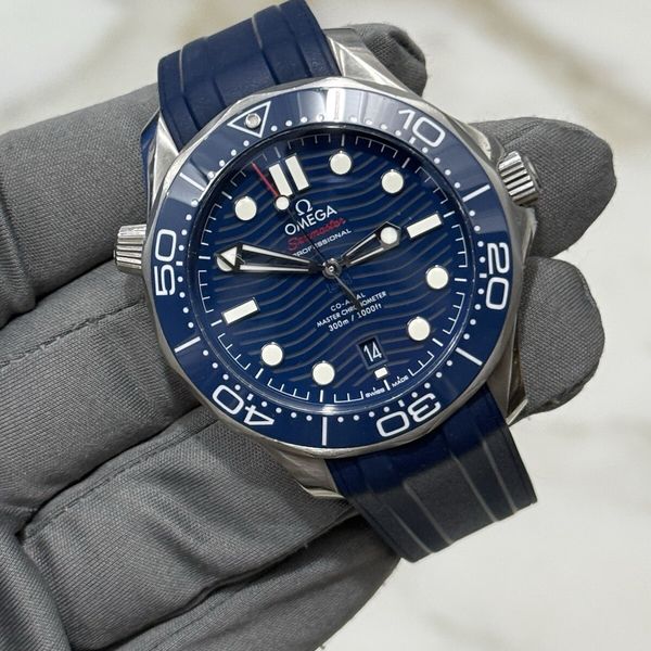 Omega Seamaster Ceramic Diver 300m Automatic Blue Dial Watch 210.32.42 ...