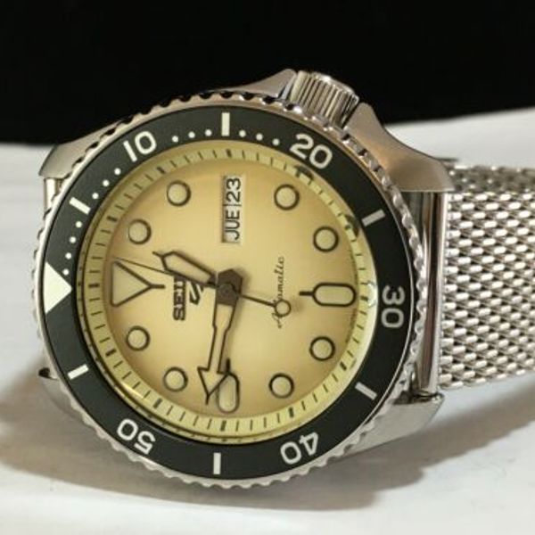 Seiko Men's Stainless Steel Mesh Automatic Watch - SRPD67 MSRP: $350 ...