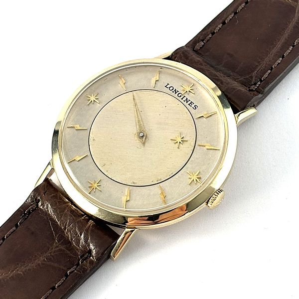 Vintage Longines 10k Yellow Gold GF Hand Wind Mystery Dial Mens Watch ...