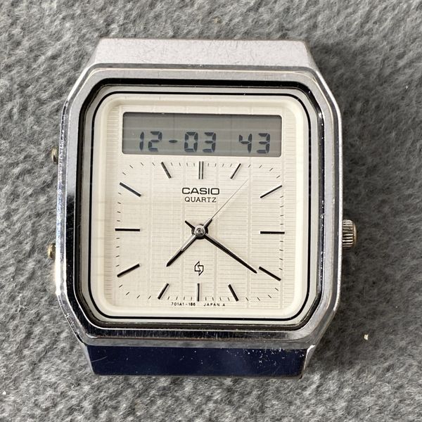 Vintage Casio AT-552 Janus Touchscreen Calculator Ana-Digi Watch ...