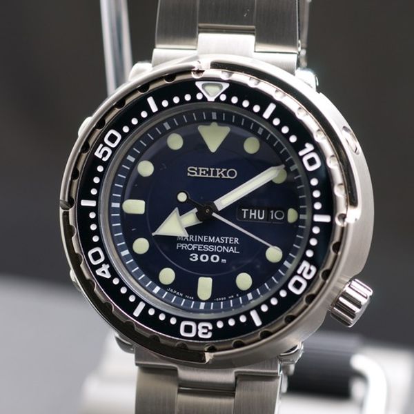Sold: Seiko Tuna SBBN037 blue dial with Seiko oyster bracelet ...