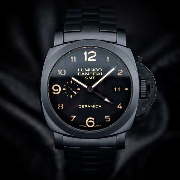 Panerai Luminor 1950 Tuttonero GMT Ceramica PAM00438 Complete Set Box ...