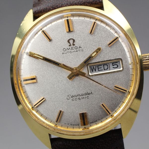 [N MINT] Omega Seamaster Cosmic Gold 166036-T00L107 Day/Date AT Men's ...