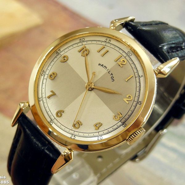 1954 Vintage HAMILTON RODNEY, Stunning 2 Tone Silver Dial, Serviced ...