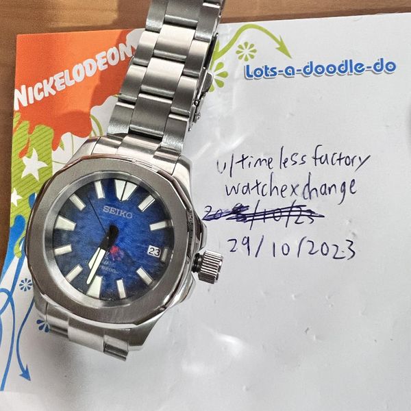 [WTS] OEM blue Manta Ray dial Seiko Mod Nautilus Build! | WatchCharts ...
