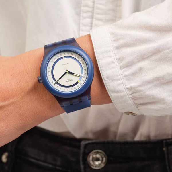 New Hodinkee Swatch Sistem51 Stoplight Automatic Watch Neon Remix 42mm ...
